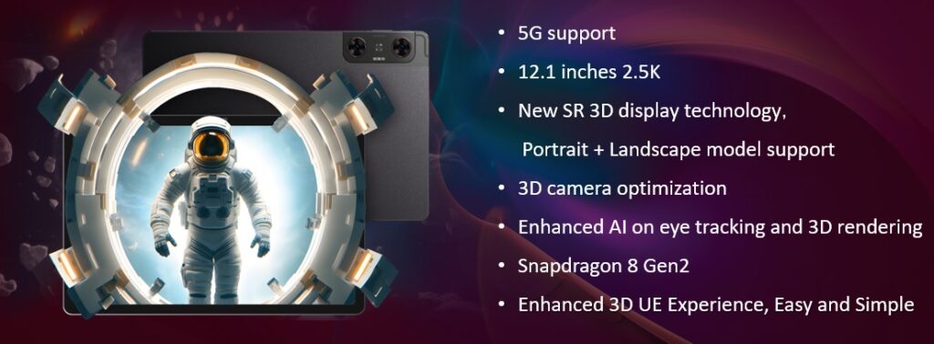ZTE lanza en el Mobile World Congress 24 la nueva Nubia Pad 3D II, la primera tablet 3D 5G+AI ...