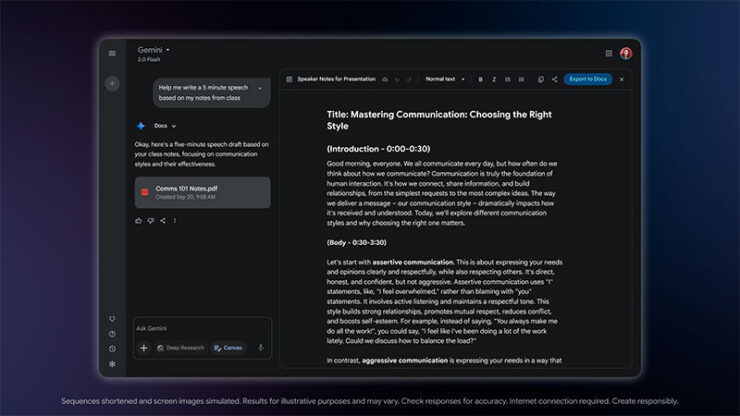 Google lanza Canvas y Audio Overview en Gemini para potenciar la productividad