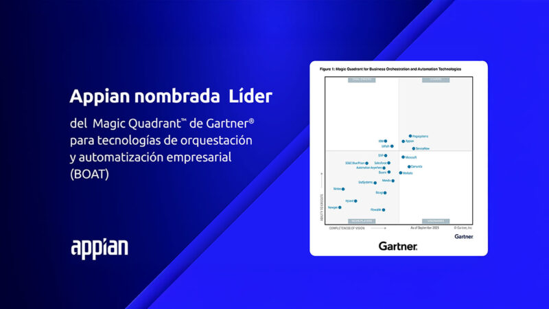 Appian lidera el primer cuadrante BOAT de Gartner – La Ecuación Digital
